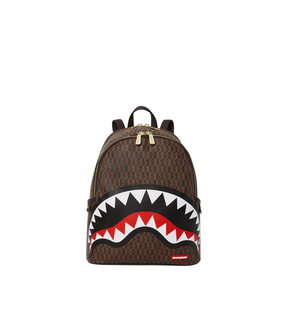 Zaino Sprayground Money Checkered Savage Marrone Unisex