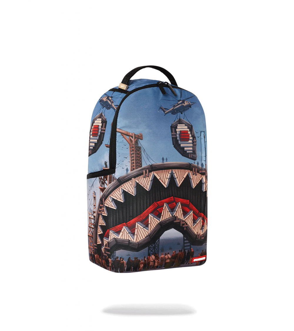 Backpack Sprayground Under Construction Light Blue Unisex