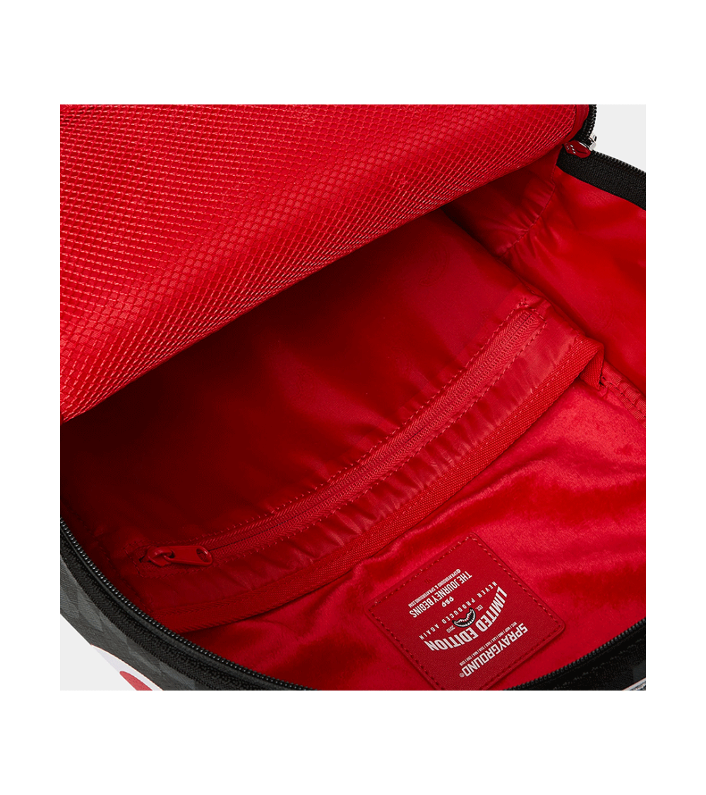 Zaino Sprayground Silver Side Drip Grigio Nero Unisex